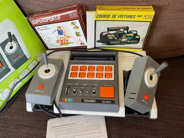 ANCIENNE CONSOLE PONG SOUNDIC 1re génération de jeu vidéo SD 050S avec ...