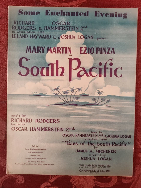 RARE SHEET MUSIC Some Enchanted Evening South Pacific Rodgers ...