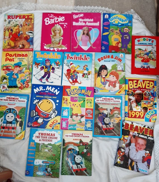 VARIOUS 1990'S CHILDREN'S annuals, including Thomas the Tank Engine ...