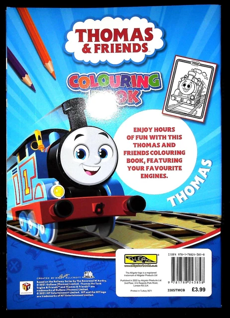 THOMAS THE TANK Engine Colouring Books Activity & Copy Colour - set of ...