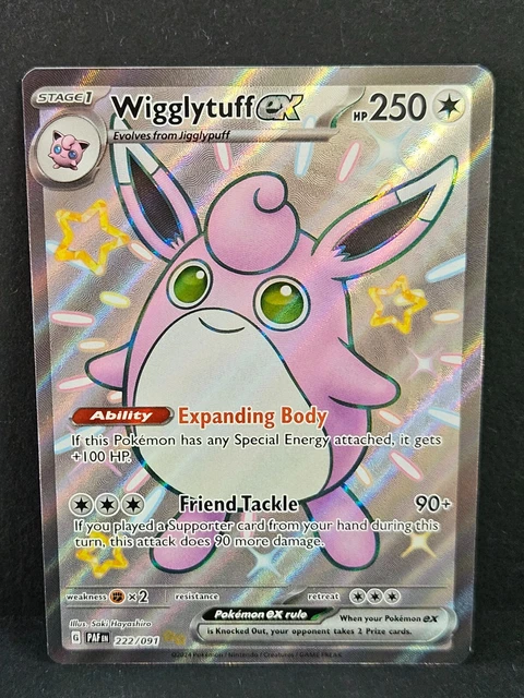 POKEMON CARD 2024 Paldean Fates 222/091 Holo WIGGLYTUFF EX EUR 2,35 ...