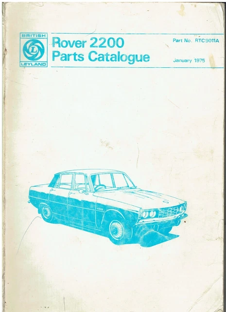 ROVER P6 2200 Saloon Original 1975 Factory Parts Catalogue £32.50 ...