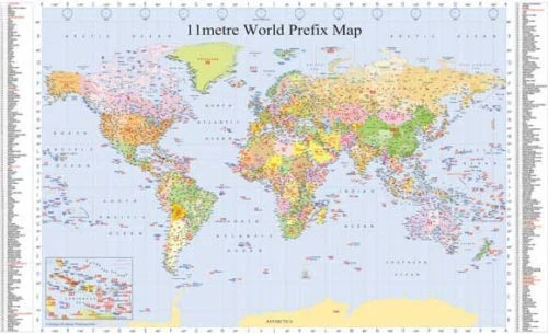 11M CB RADIO Map with Additional Prefix list £8.50 - PicClick UK
