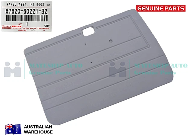 GENUINE TOYOTA LANDCRUISER HZJ75, HZJ78, HZJ79 Grey Door Trim Front ...
