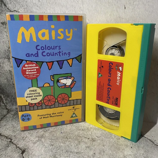 MAISY - COLOURS AND COUNTING - VHS VIDEO Vintage Rare Coloured Tape EUR ...