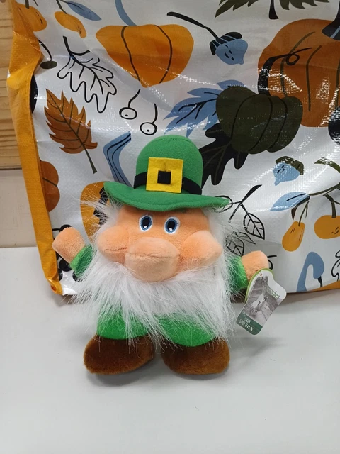 ALLIEO PLUSH LEPRECHAUN Green And White 9 Inches Kiddiefun Dublin The ...
