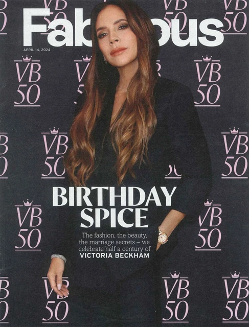 FABULOUS MAGAZINE: VICTORIA Beckham, Greg Wallace, Marian Keyes ...