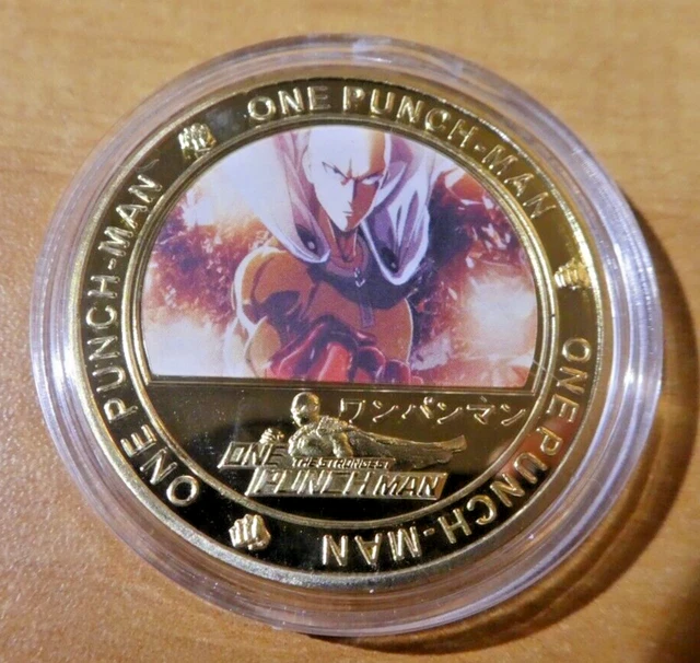 ONE PUNCH MAN Gold Metal Coin Card Carte Medal Piece Sp 5 Neuf Mint EUR ...