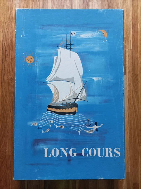 JEU DE SOCIÉTÉ LONG COURS 1959/ Très bon état/ Fabriqué en France /Miro ...