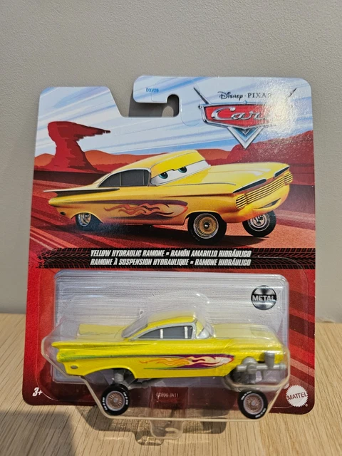 DISNEY PIXAR CARS Yellow Hydraulic Ramone 1/55 Scale Diecast - New ...