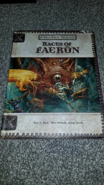 D&D 3E FORGOTTEN Realms Races of Faerun EUR 22,56 - PicClick IT