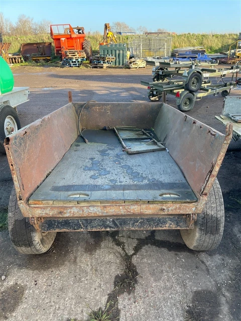 FERGUSON SINGLE AXLE tipping trailer £600.00 - PicClick UK