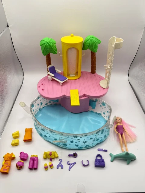 VINTAGE 2002 POLLY Pocket Splashin' Fashion Pool Party Polly Set £19.99 ...