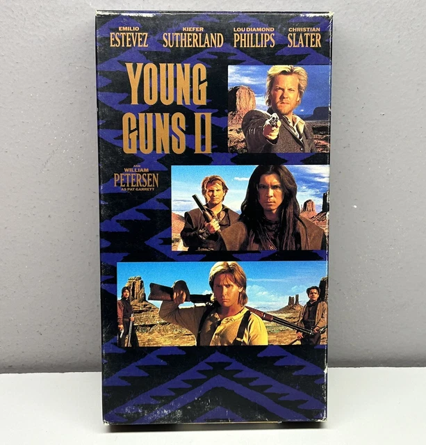 YOUNG GUNS 2 VHS 1991 Video Tape Estevez Lou Diamond Phillips ...