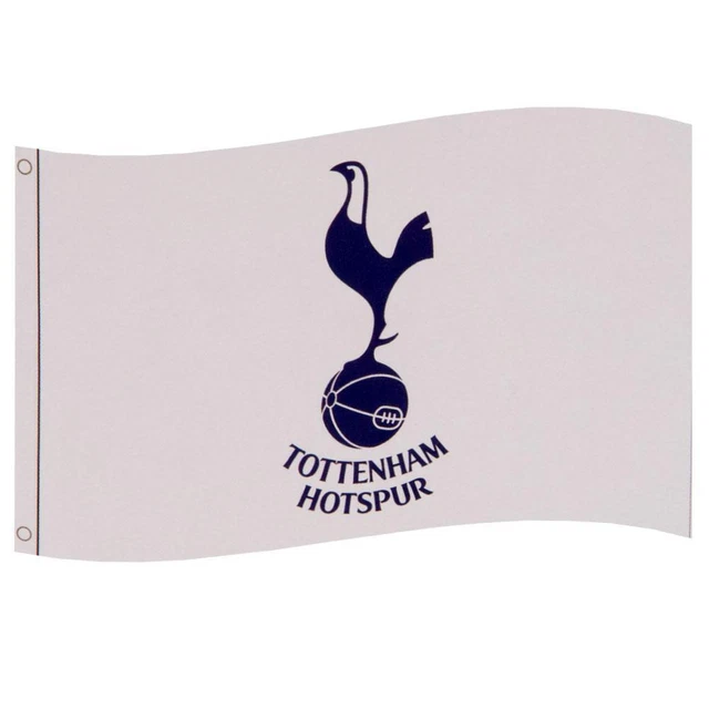 TOTTENHAM HOTSPUR FC Flag Crest 5ft x 3ft Official Spurs Merchandise ...