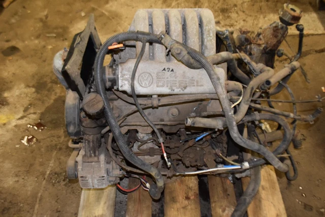 ORIGINAL VW T4 2,4 D Diesel Motor AJA mit Anbauteilen 210Tkm EUR 1.399 ...
