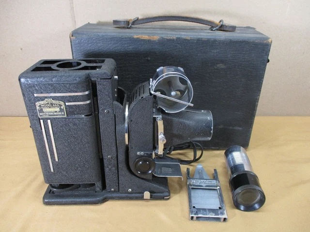 ANTIQUE SVE TRI-PURPOSE Projector Model AAA with Slide Changer & Case ...