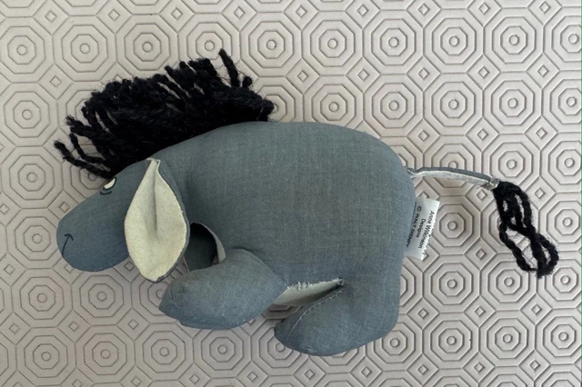 DISNEY VINTAGE CLOTH Eeyore Plush Toy Made In England Anne Wilkinson ...