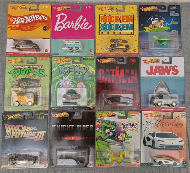 HOT WHEELS * Sammlung * Premium Culture Jaws Barbie Batman * TOP Set ...