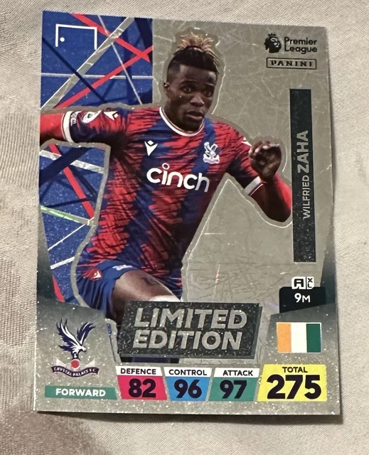 PANINI WILFRED ZAHA Limited Edition 2023 Adrenalyn XL Premier League ...