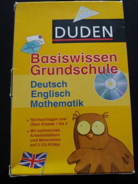 DUDEN BASISWISSEN GRUNDSCHULE Deutsch Mathe Englisch 3 Bücher EUR 6,00 ...