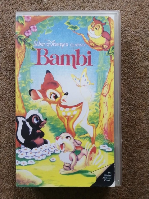 BAMBI - WALT Disney RARE VHS Video Cassette - BLACK DIAMOND RARE £25.00 ...