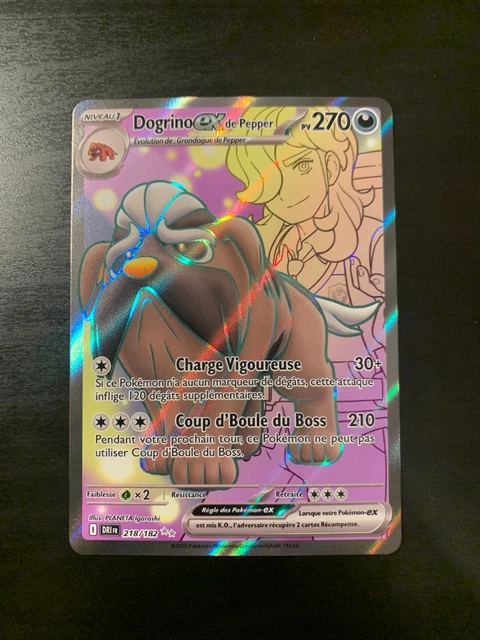 CARTE POKÉMON : Dogrino EX de Pepper 218/182 Rivalités Destinées ...