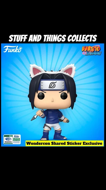 FUNKO POP! NARUTO-SASUKE Uchiha-Wondercon-2025-Shared Sticker Exclusive ...