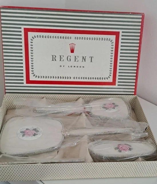 BEAUTIFUL VINTAGE REGENT of London Dressing Table / Vanity Set in ...