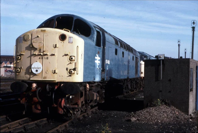 ORIGINAL 35MM RAILWAY Transport slide 97408 (40118) @ Leicester 11-10 ...