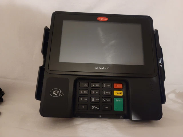 INGENICO ISC TOUCH 480 Card Payment Terminal with cables $49.50 - PicClick