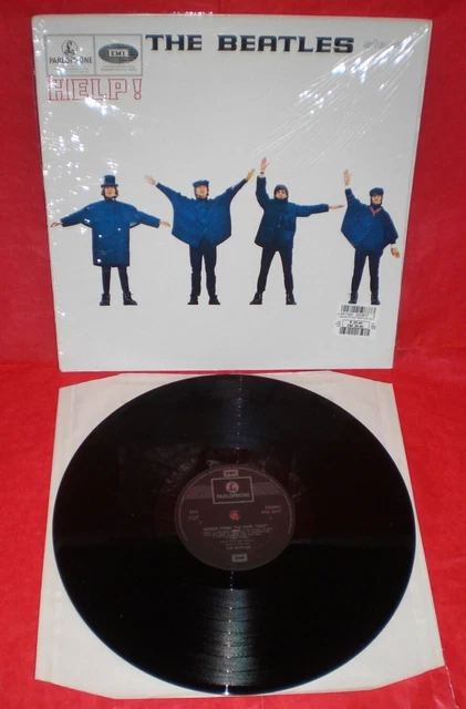 LP THE BEATLES HELP Export UK/D 1995 Parlophone PCS 3071 Sticker ...