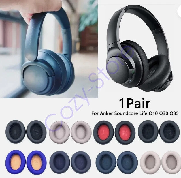 1 PAIR EARPAD for Anker Soundcore Life Q10 Q20 Q30 Q35 Replace Cushions ... 1 PAIR EARPAD for Anker Soundcore Life Q10 Q20 Q30 Q35 Replace Cushions ...