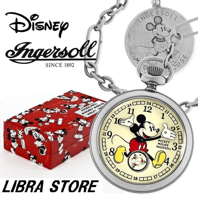 RARE MONTRE DE Poche Ingersoll Disney Mickey Mouse Des Années 30 Argent ...