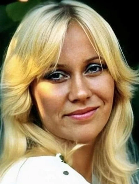ICONIC BEAUTY SCARCE Large Photo ABBA Agnetha Faltskog Good Condition £ ...
