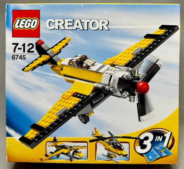 LEGO CREATOR PROPELLER Power Set 6745 NEW 3-in-1 Airplane Harrier Jet ...