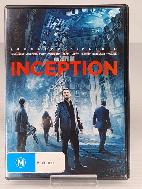 INCEPTION DVD CILLIAN Murphy Joseph Gordon-Levitt Leonardo DiCaprio ...