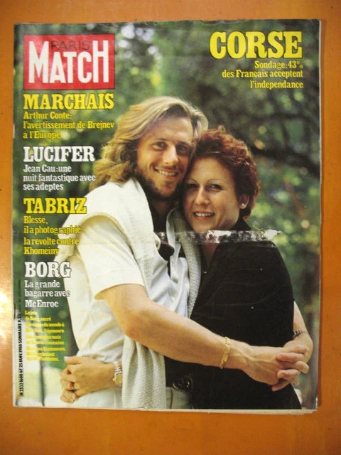 PARIS MATCH 1600 du 25/01/1980-Borg-Mc Enroe. Corse, des Français ...