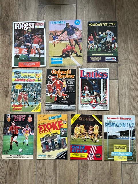 1988-89 LEEDS UNITED Away Programmes x 10 £5.91 - PicClick UK