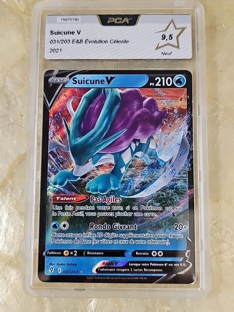 SUICUNE V 031/203 Evolution Céleste PCA 9.5 EUR 6,50 - PicClick FR