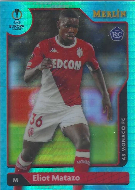 2021-22 TOPPS MERLIN Eliot Matazo Rc Aqua Prism #31 As Monaco Fc EUR 2 ...