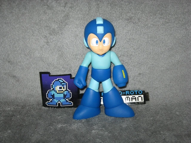 CAPCOM JAZWARES MEGAMAN Mega Man Action Figure ~ Retro-Roto Mega Man ...
