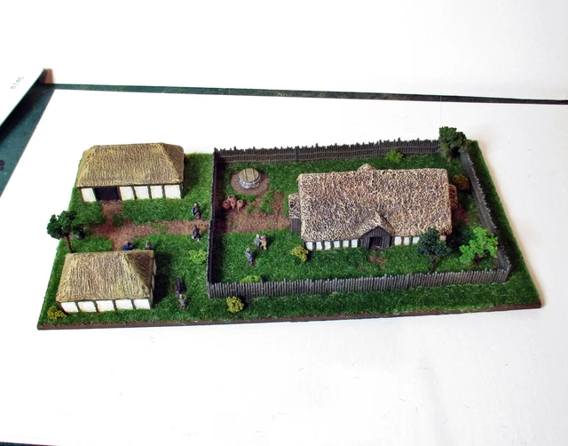 6MM MEDIEVAL DARK Ages Anglo Saxon great hall £45.00 - PicClick UK