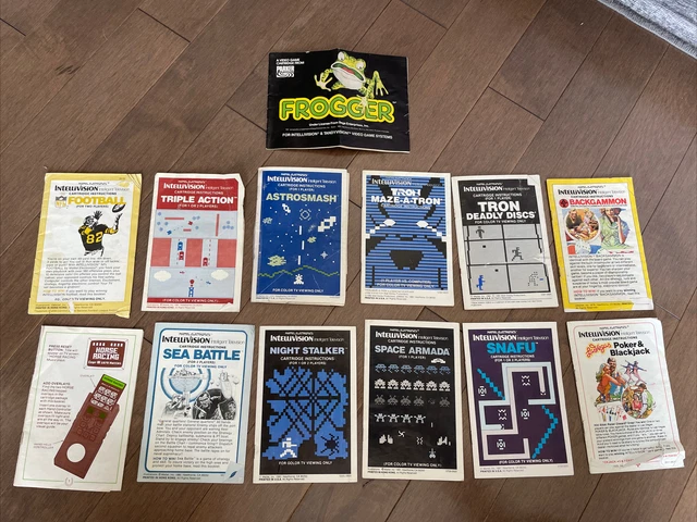 INTELLIVISION VIDEO GAME Instruction Manuals Rare 80s Bundle Lot $31.40 ...