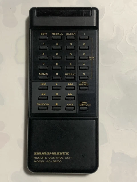 MARANTZ FIVE DISC Carousel Cd Player Remote Control $120.00 - PicClick AU