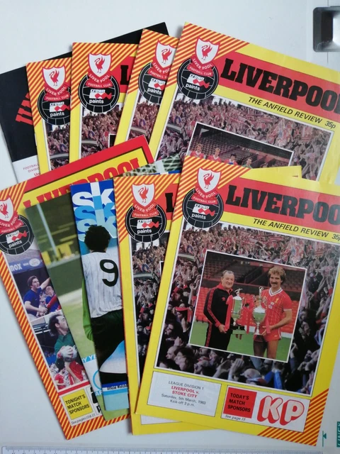 LIVERPOOL FC PROGRAMMES 1982, 1983 and 1984 £10.00 - PicClick UK