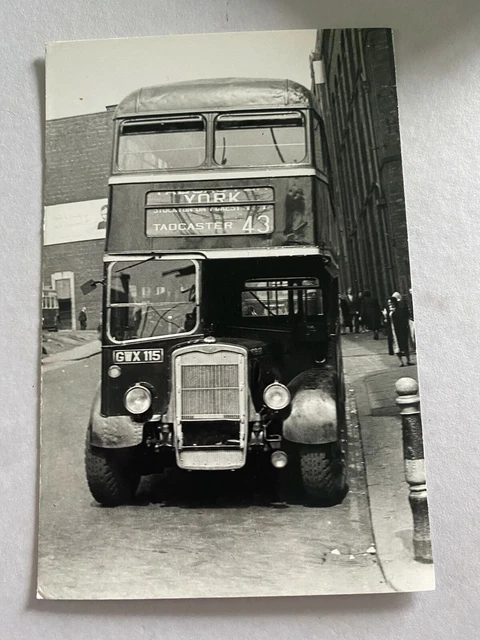 BUS PHOTO EDWARD St Leeds Double Decker Bristol K6B ECW West Yorkshire ...