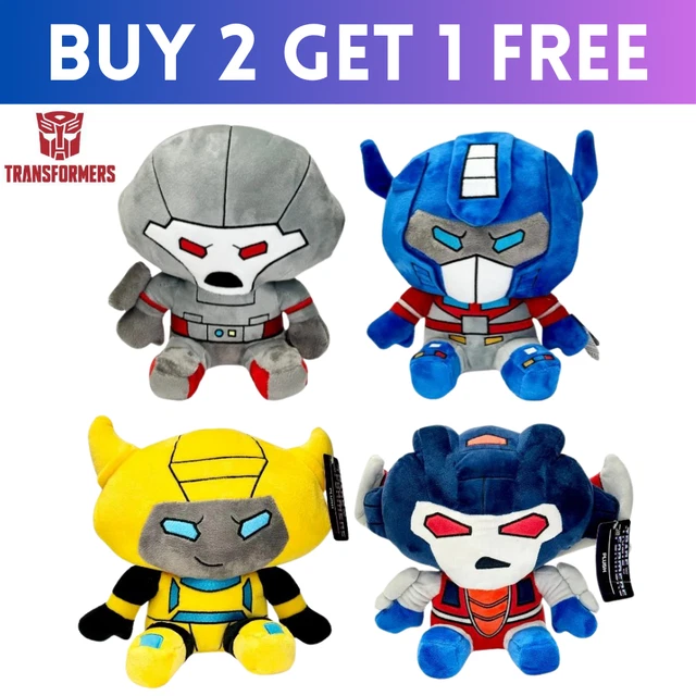 OFFICIAL LICENSED TRANSFORMERS Robot Heroes Plush Toy Collection Hasbro ...