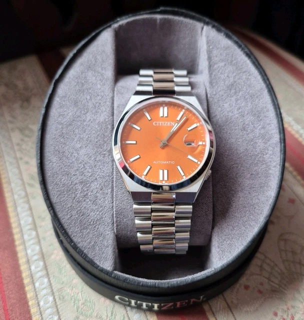 CITIZEN TSUYOSA AUTOMATIC Watch 40mm Orange Dial 2025 BNIB £187.92 ...