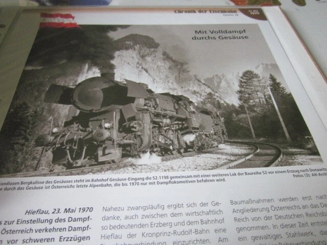 EISENBAHN CHRONIK N 3B 1970 Österreich mit Volldampf durchs Gesäuse EUR ...